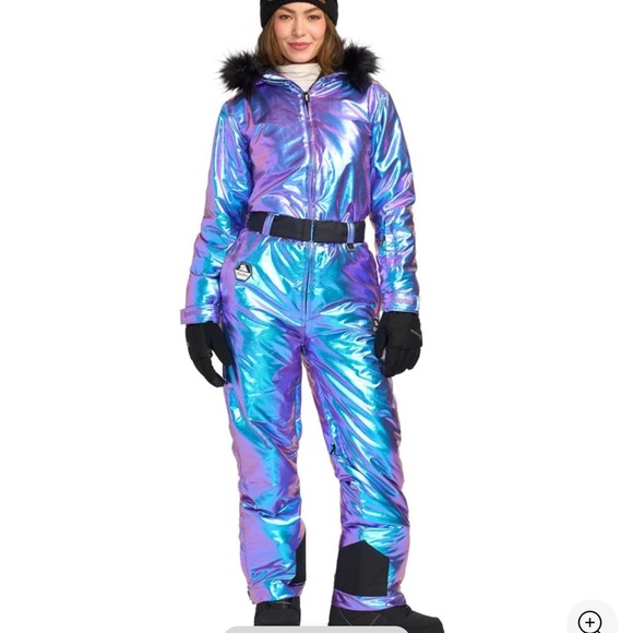 Tipsy Elves | Jackets & Coats | Tipsy Elves Iridescent Iris Snow Suit ...